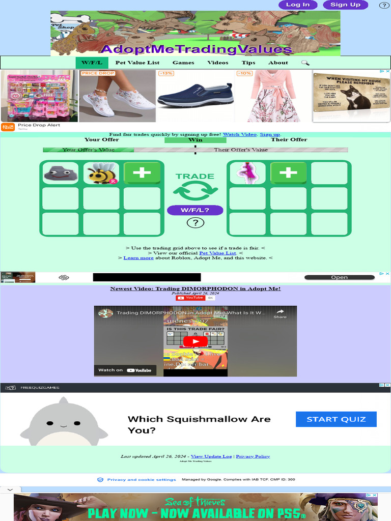 Adopt Me Pet Trading Values Guide | PDF