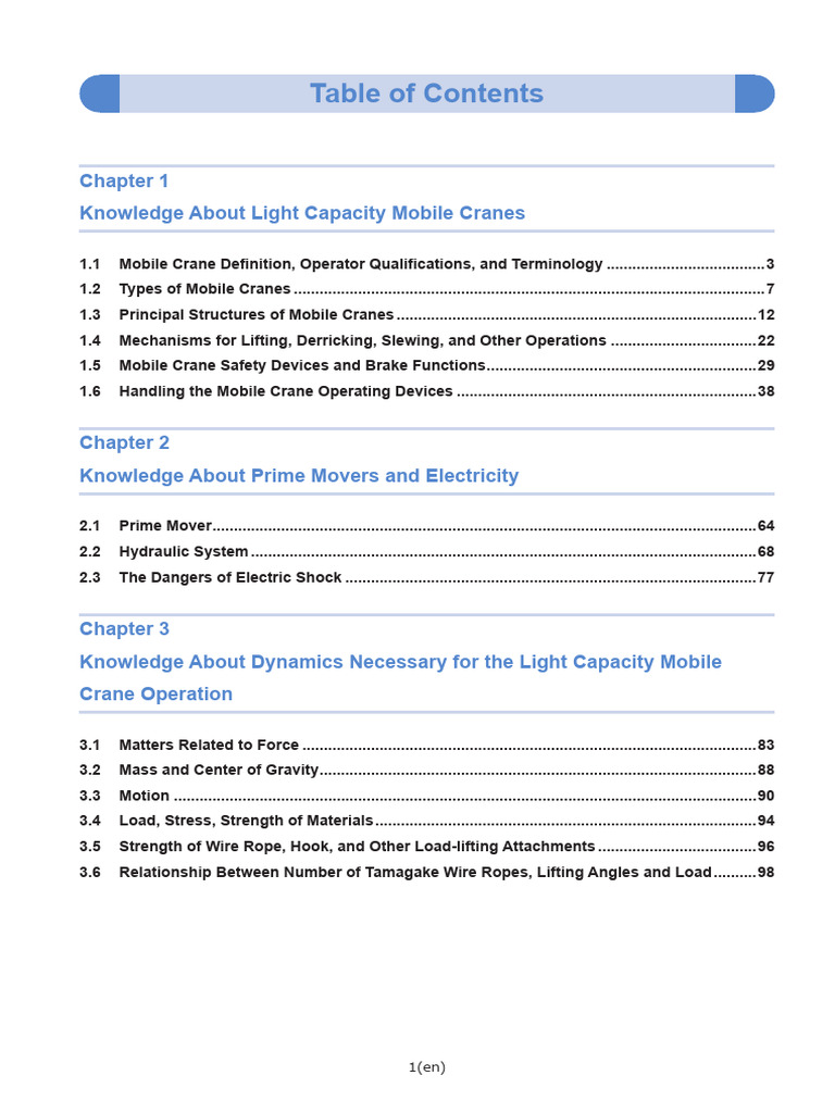 MobileCrane_Supplementary_EN | Download Free PDF | Crane (Machine) | Wire