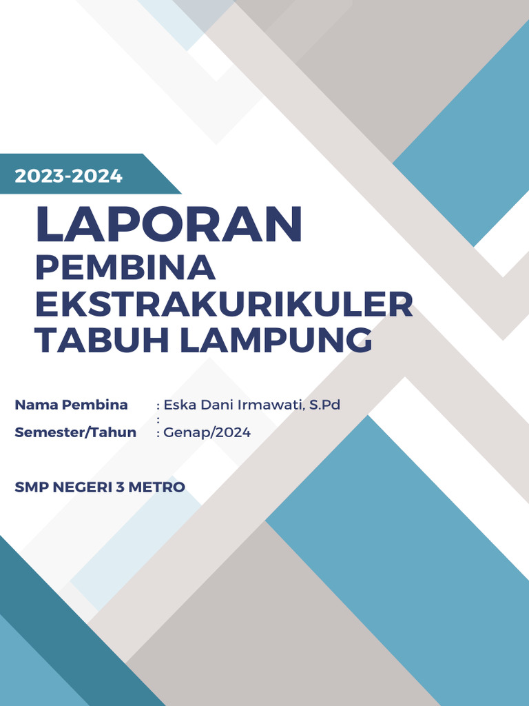 Laporan Pembina Ekskul | PDF