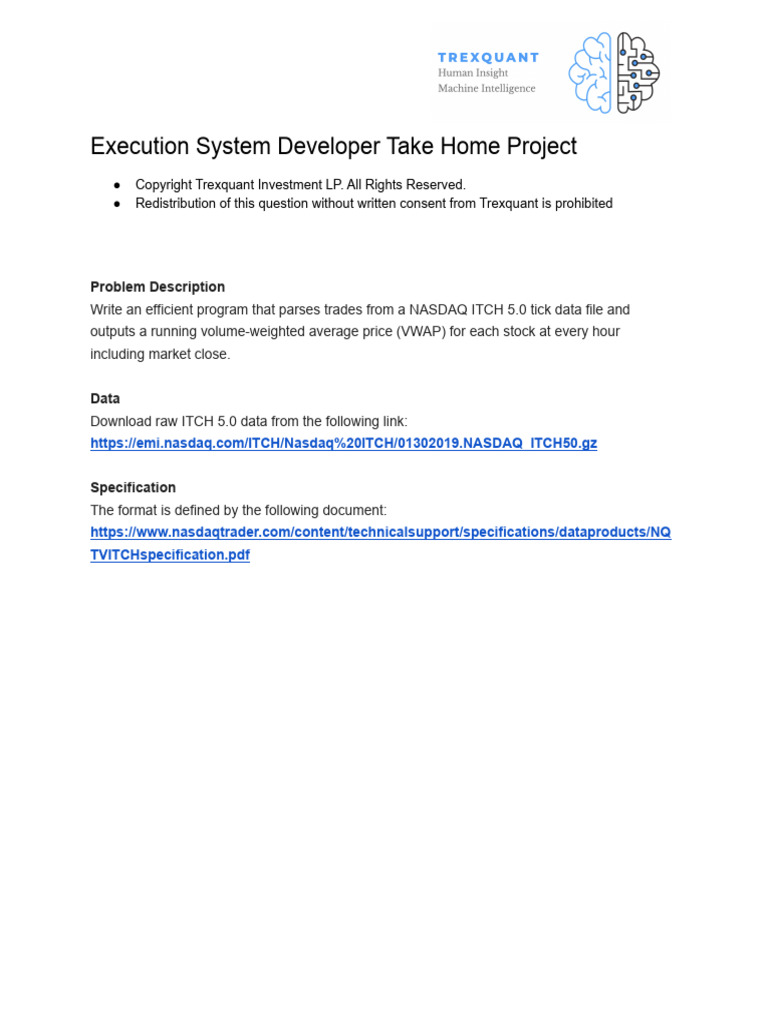 System Developer Take Home Project V1 1 | PDF