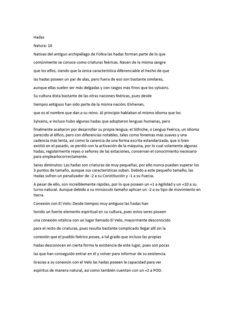 Hadas | PDF | Hadas