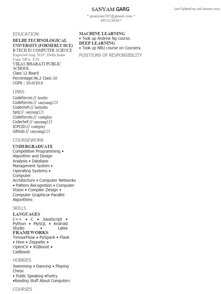 Sanyam Garg Resume Pdf Computing Computer Science 6807