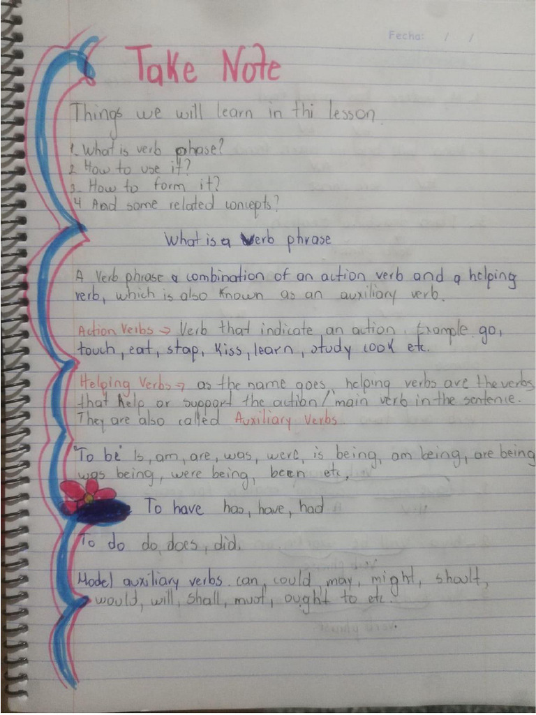 Take Note of Common Verb Phrases. | PDF