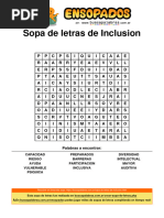 Sopa de Letras de Contaminacion Ambiental | PDF | Contaminación ...