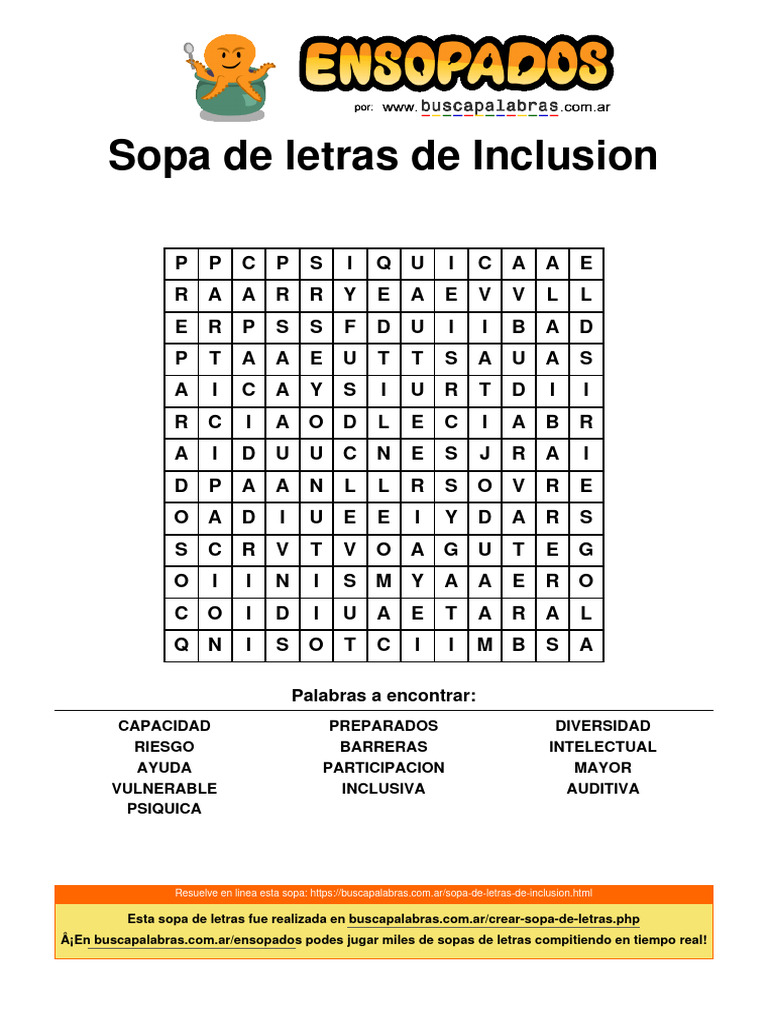 sopa-de-letras-de-inclusion | PDF