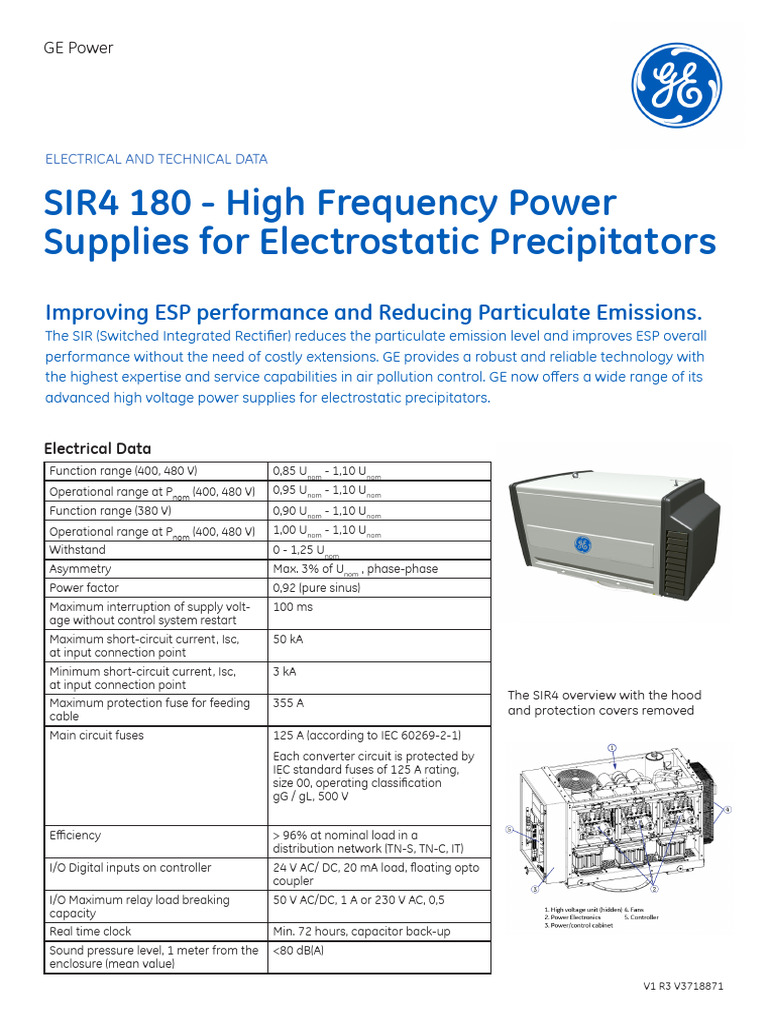 Fact Sheet Sir4 180 | PDF | Fuse (Electrical) | Rectifier