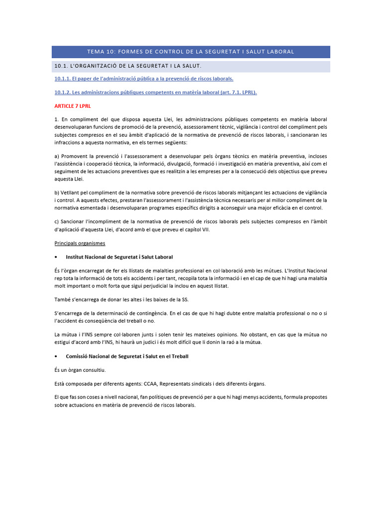 Apunts t.10 I t.11 | PDF