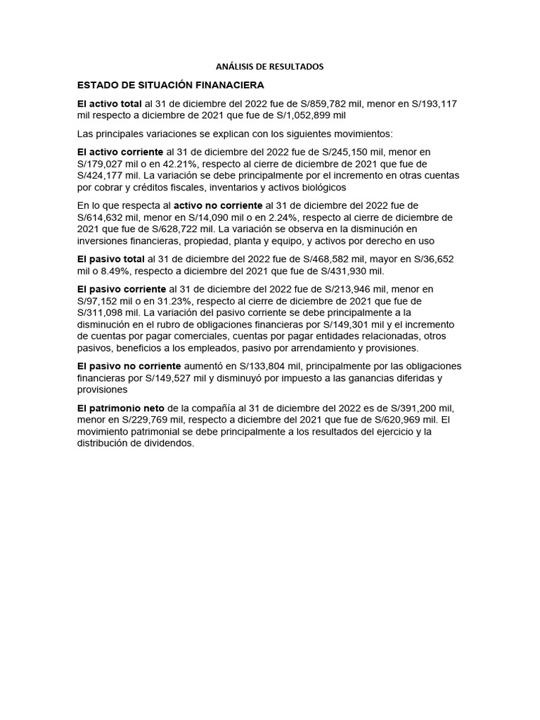 Análisis de Los Eeff Tributaria | PDF | Dividendo | Ingresos