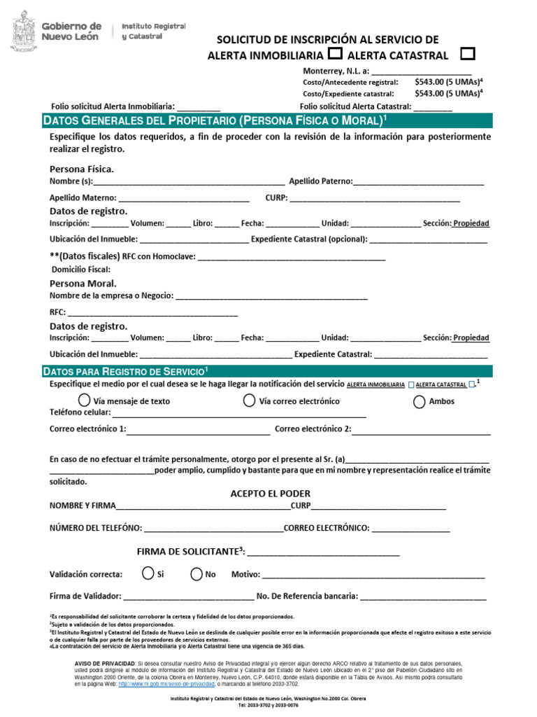solicitud_actualizada_alerta_inmobiliaria_y_alerta_catastral_2024_veda | PDF | ciberespacio ...