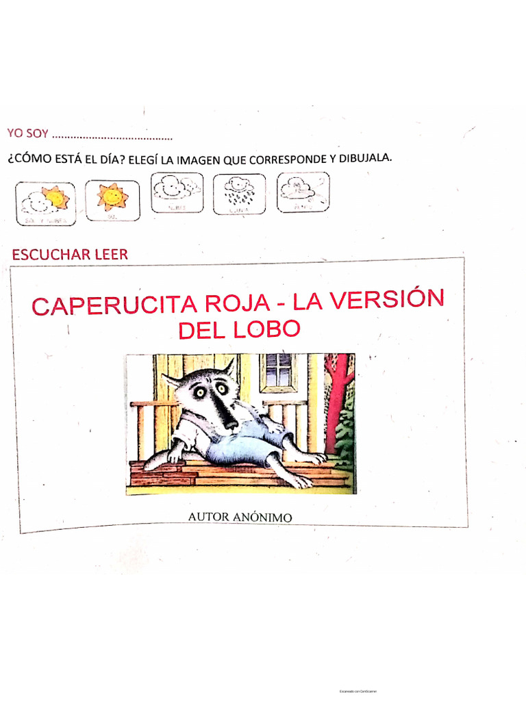 Caperucita Versión Del Lobo | PDF