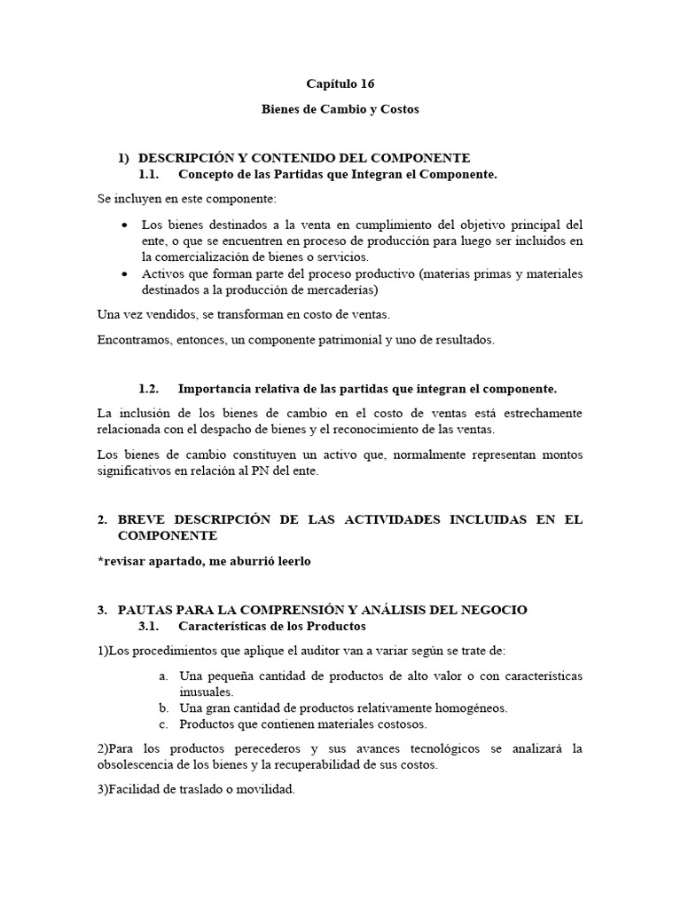 Resumen Capítulo 16 Slosse | PDF | Costo | Calidad (comercial)