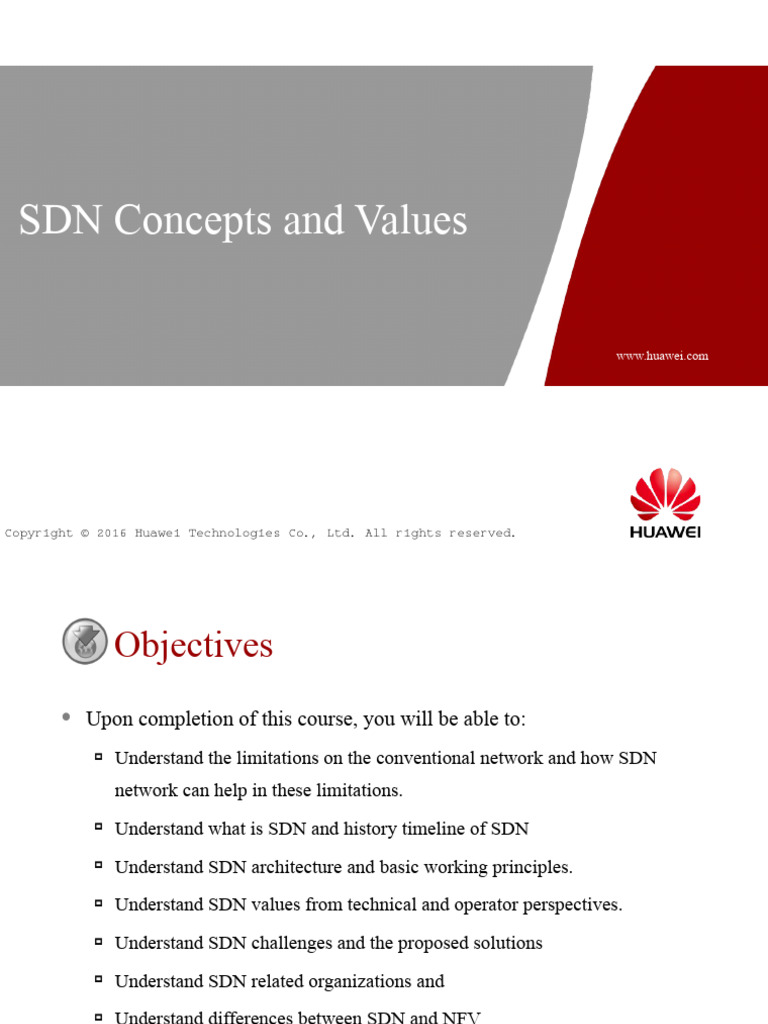 1 SDN Concepts and Value | PDF | Computer Network | Networking