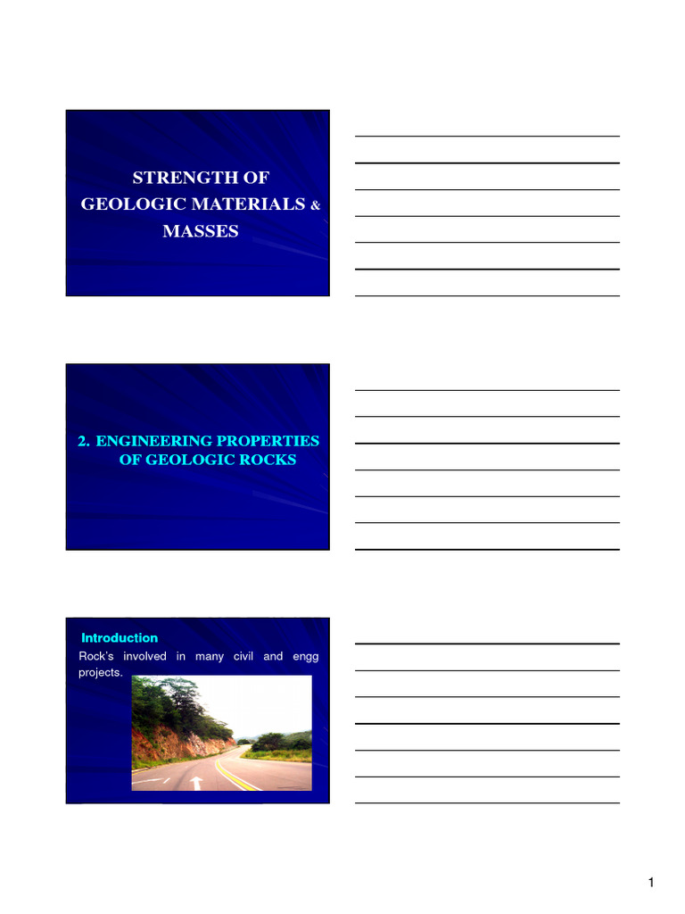 Lecture-ENGG PROPERTIES-OF-ROCKS | PDF | Deformation (Engineering ...