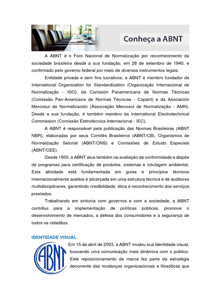 ABNT - O Que É | PDF | Metrologia | Engenharia