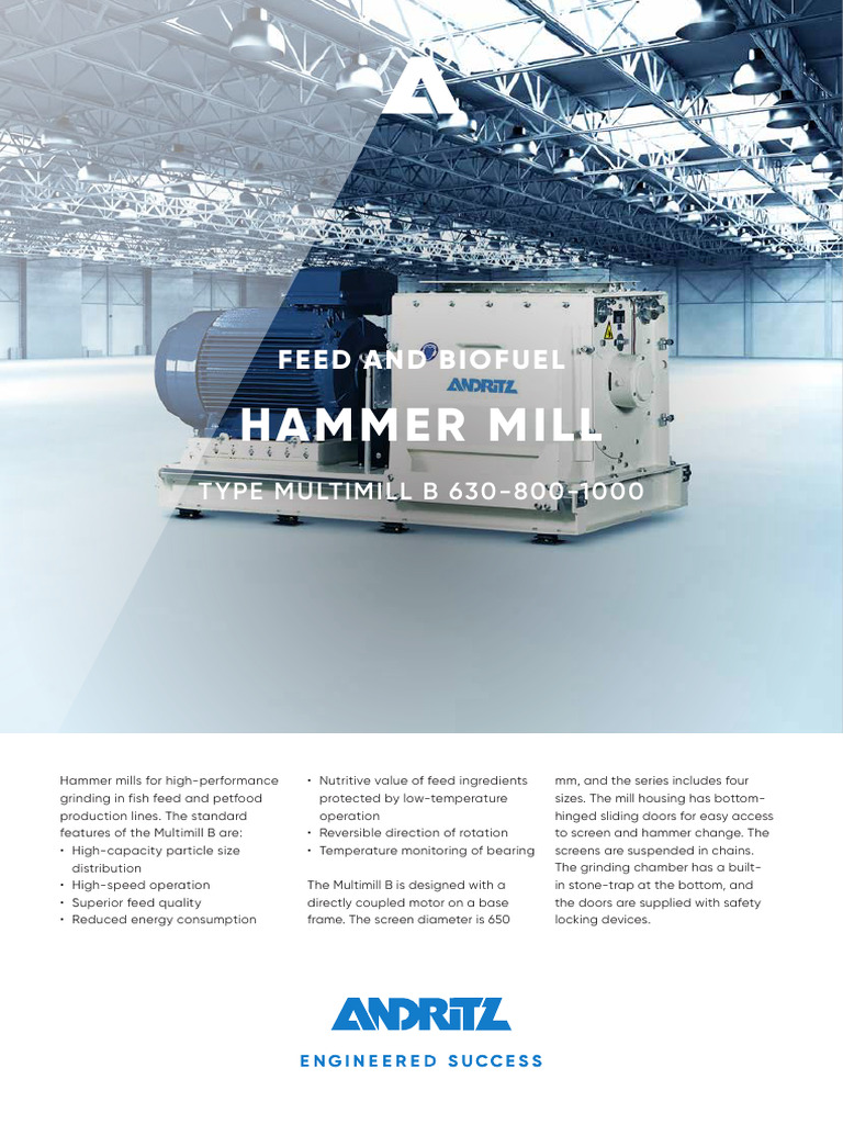 FB Multimill B Datasheet en Data | PDF | Mill (Grinding)