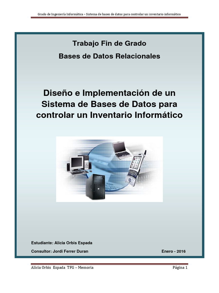 aorbisTFG0116memoria | PDF | Software | Bases de datos