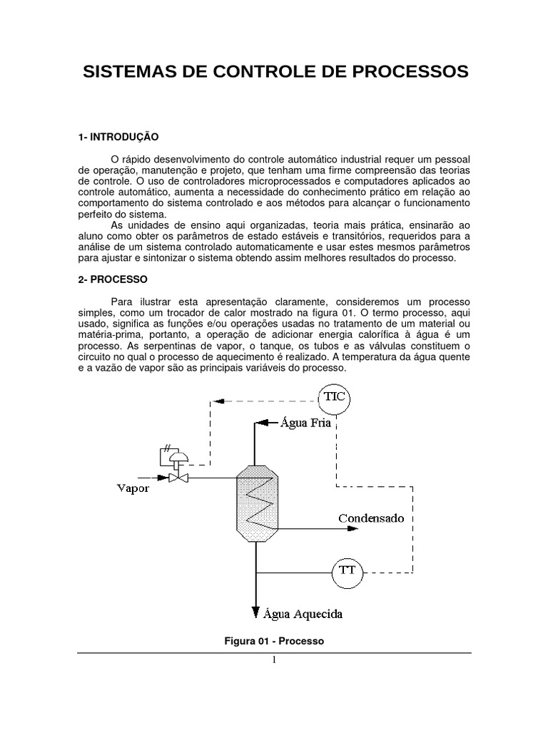 Controle Automático de Processos Industriais | PDF | Temperatura | Calor