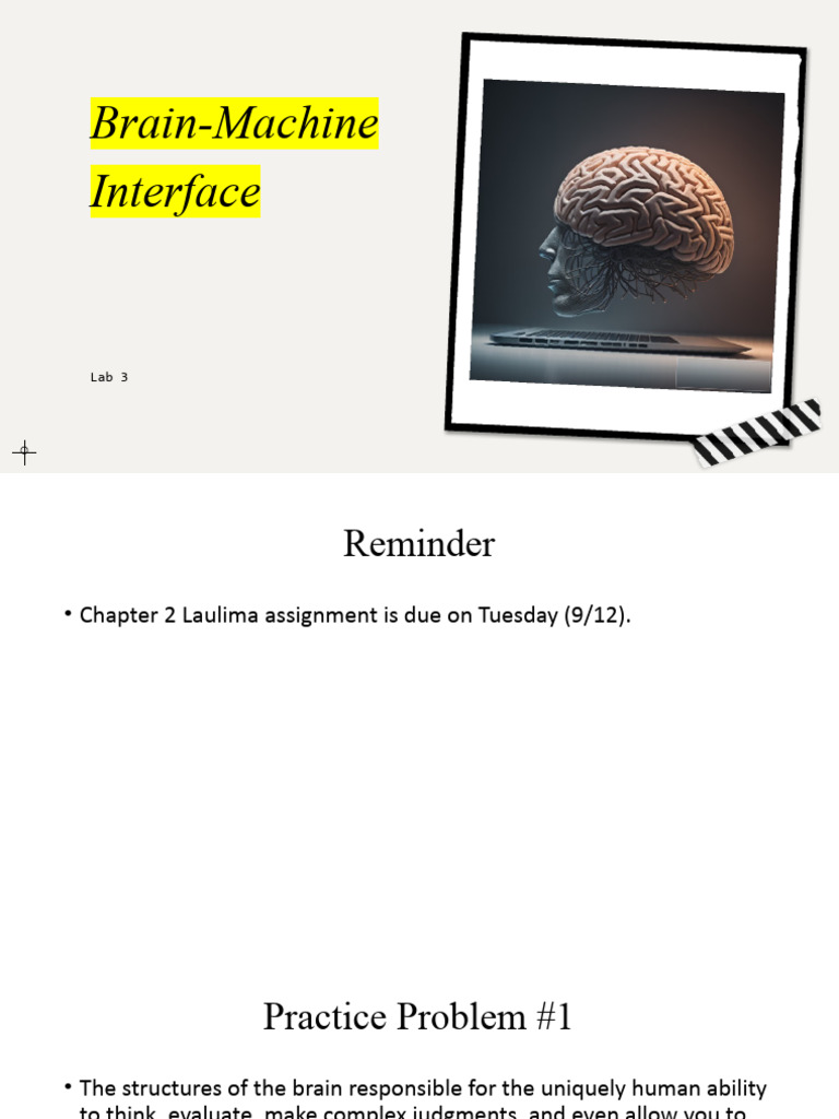 Lab 3 - 1 - 2 | PDF | Electroencephalography | Neuroimaging