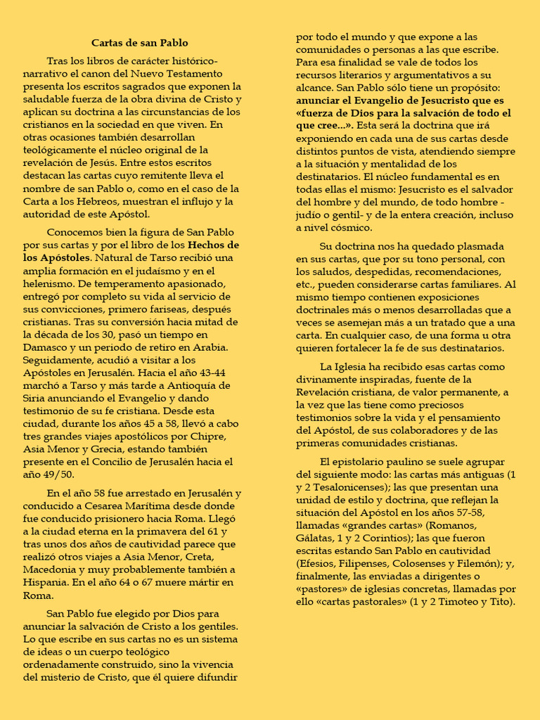 Actividad 3 - Cartas A Filemón | PDF | Pablo el apóstol | Epístola a ...