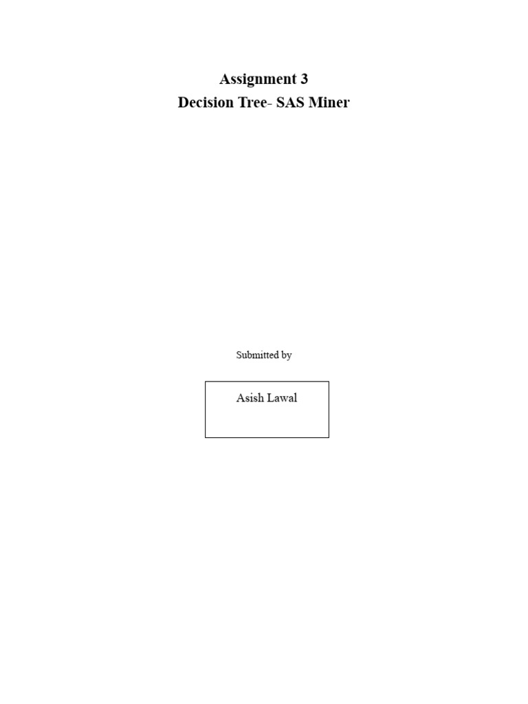 SAS Decision Tree Analysis for Organics | PDF | Dependent And ...