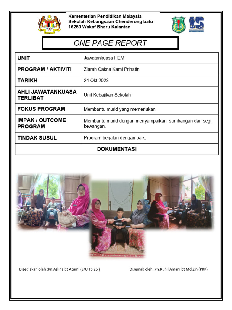 OPR Ziarah Cakna Kami Prihatin | PDF