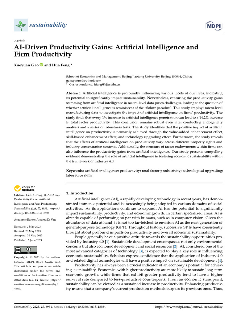 AI-Driven Productivity Gains Artificial Intelligen | PDF | Artificial ... AI-Driven Productivity Gains Artificial Intelligen | PDF | Artificial ...