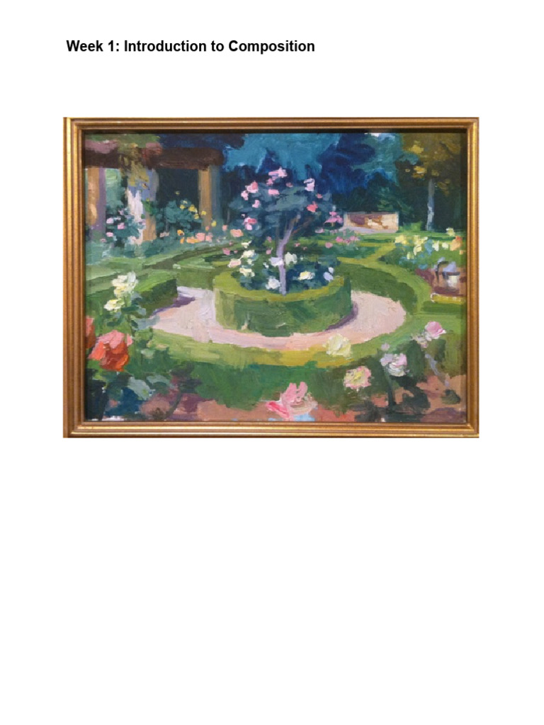 Week 1 Composition For The Visual Artist Bill Perkins-1 | PDF | Composition (Visual Arts) | Drawing