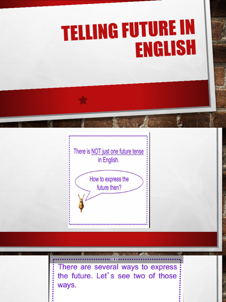 Telling Future in English | PDF