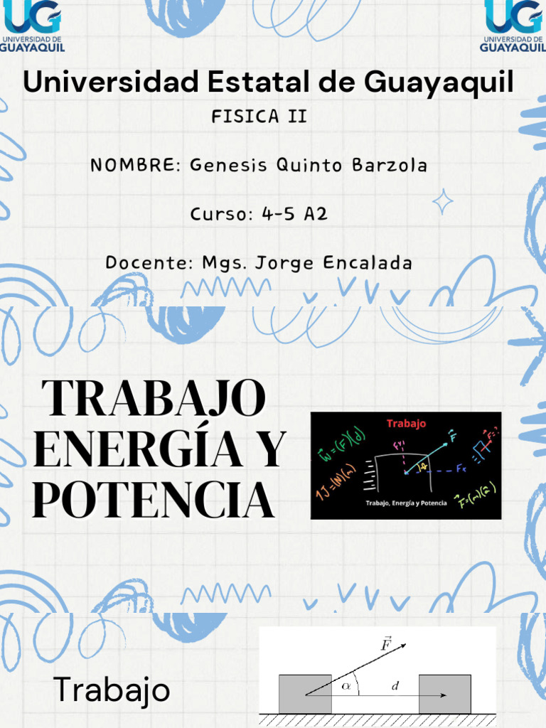 Trabajo, Energía y Potencia. | PDF | Fuerza | Poder (Física)