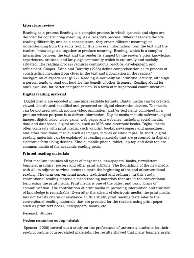 RRL and RS | PDF | Mass Media | Books