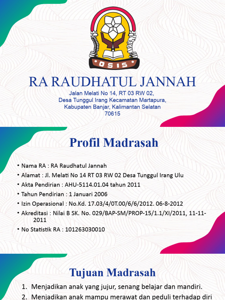 Profil RA Raudhatul Jannah | PDF