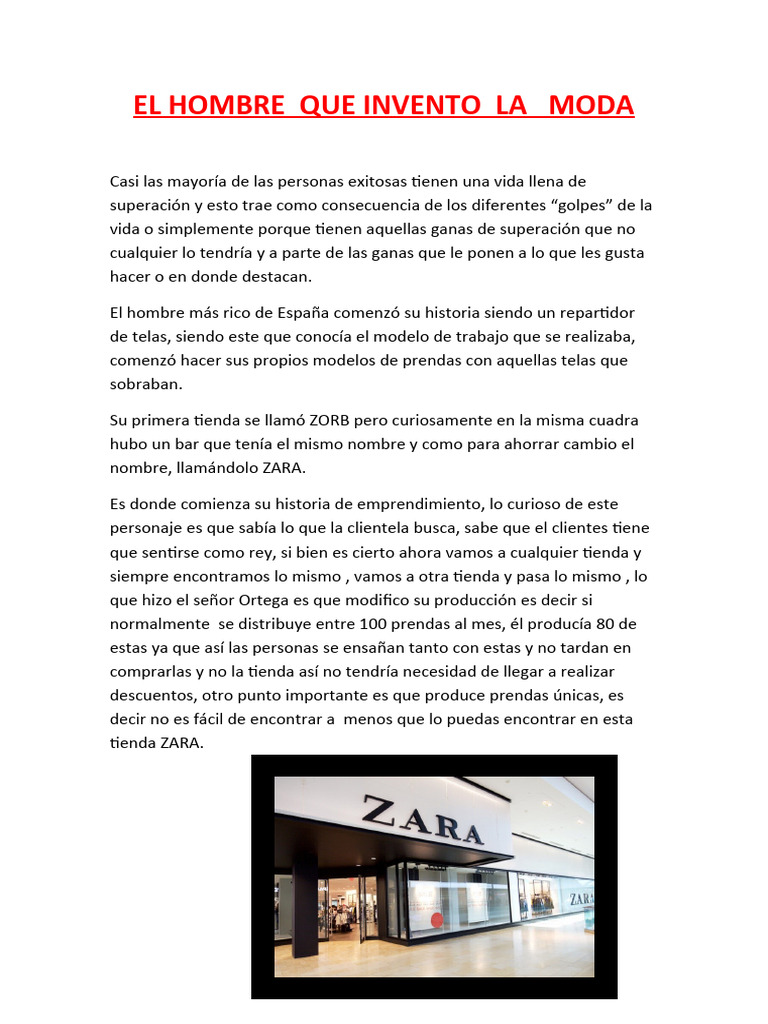 El Hombre Que Invento La Moda | PDF | Marca