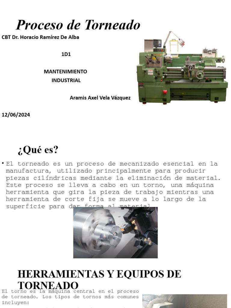 Proceso de Torneado | Descargar gratis PDF | Control numerico | Procesos industriales