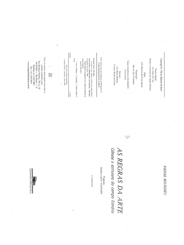 BOURDIEU, Pierre. O Mercado Dos Bens Simbólicos, P. 162 - 199 - Cópia | PDF