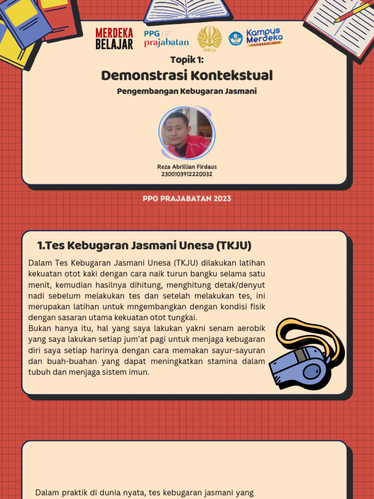 Topik 1 - Demonstrasi Kontekstual - Pengembangan Kebugaran Jasmani | PDF