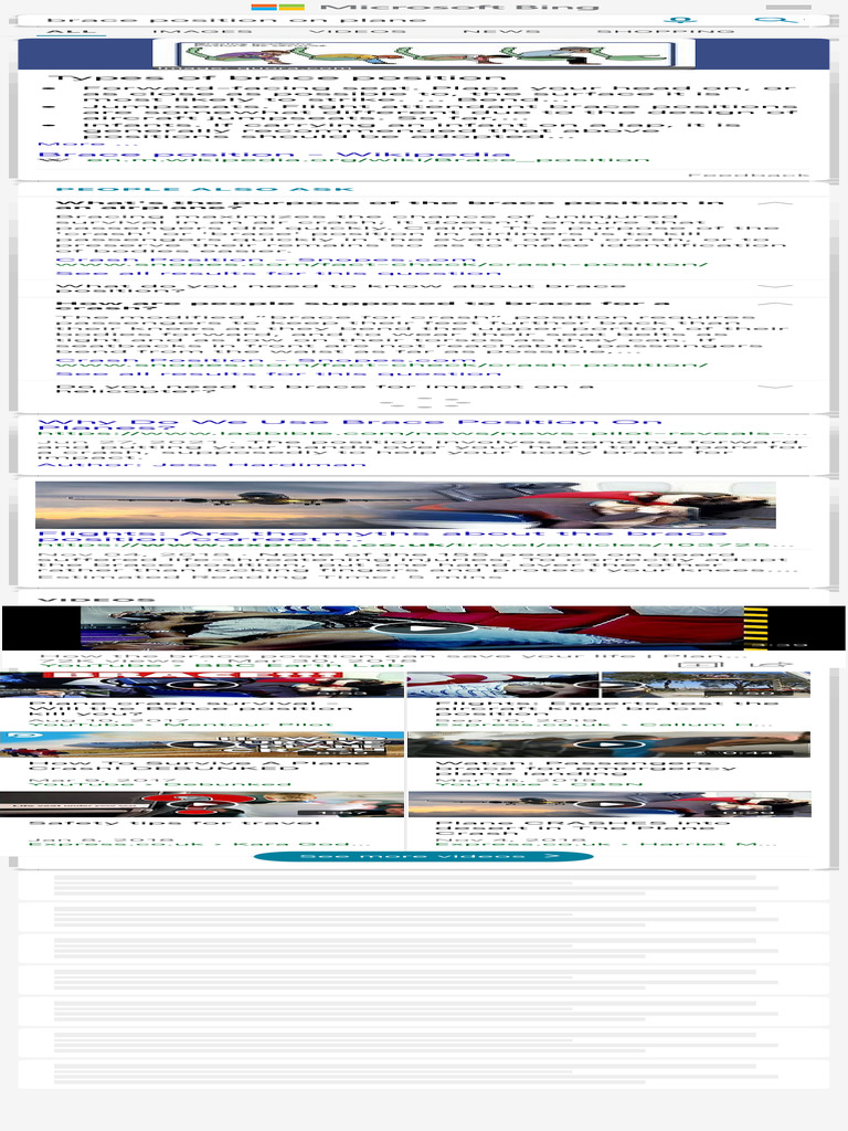 Brace Position On Plane | Download Free PDF | Aircraft | Transport