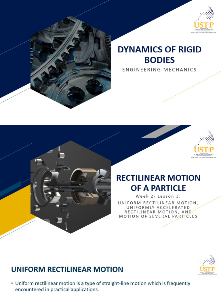 WEEK2 - Lesson 3 - Uniform Rectilinear Motion and Uniformly Accelerated Rectilinear Motion | PDF ...