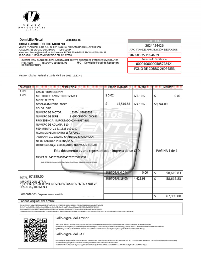 Vento Cross Max 200 FACT | PDF