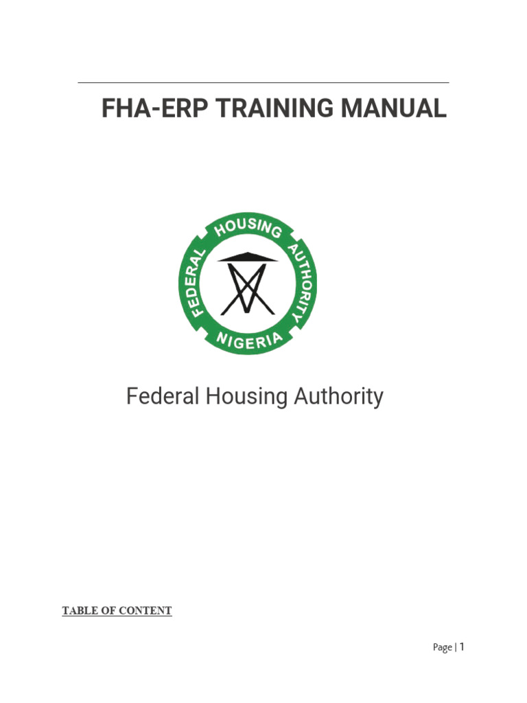 FHA User Manual | PDF | Lease | Icon (Computing)