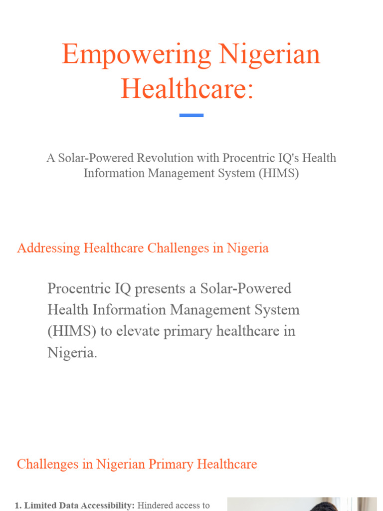 Empowering Nigerian Healthcare | PDF