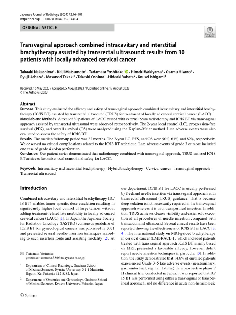 Nakashima (2024) Transvaginal Approach Combined Intracavitary and ...