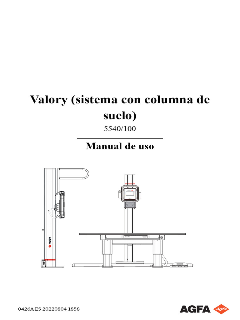 Manual de Uso Valory (System With Floor Mounted Column) | PDF | Rayo X ...
