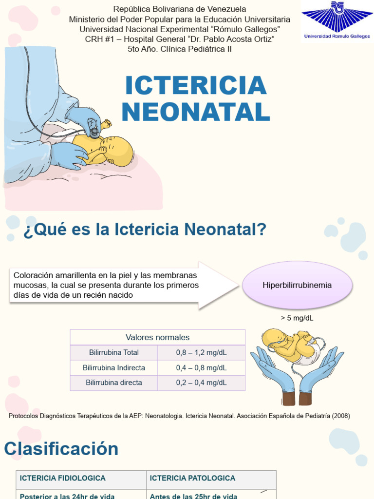 Ictericia Neonatal: Causas y Clasificación | PDF | Enfermedades y ...