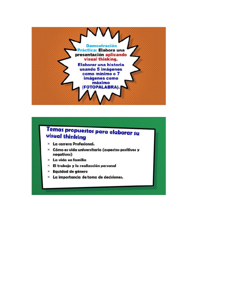 Presentacion Aplicación Del Visual Thinking Mediante Imagenes | PDF