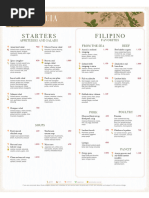 Grand Hyatt Manila In-Room Dining Menu | PDF | Coleslaw | Foods