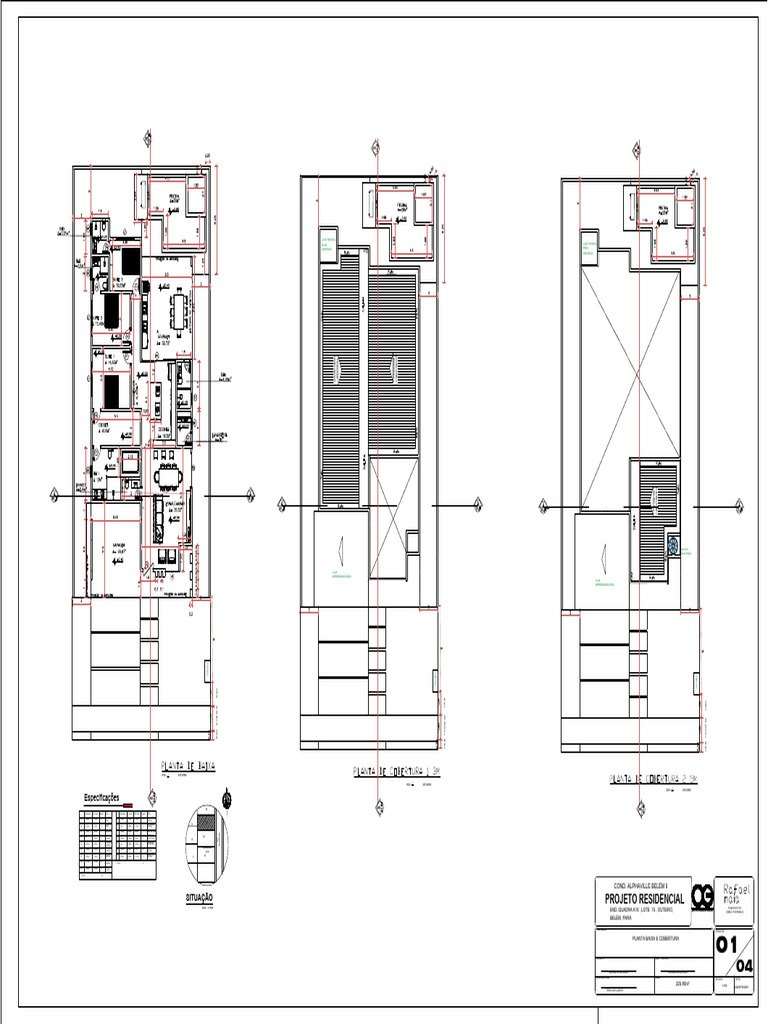 3 Vias em A1 Planta Baixa | PDF | Engenharia