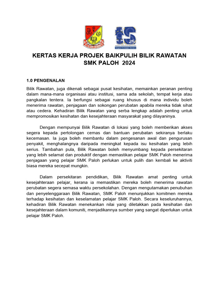 Paperwork Bilik Rawatan | PDF