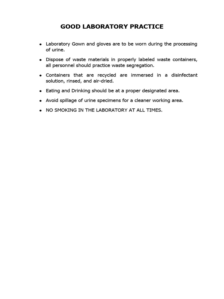 Lab Safety Guidelines for Staff | PDF