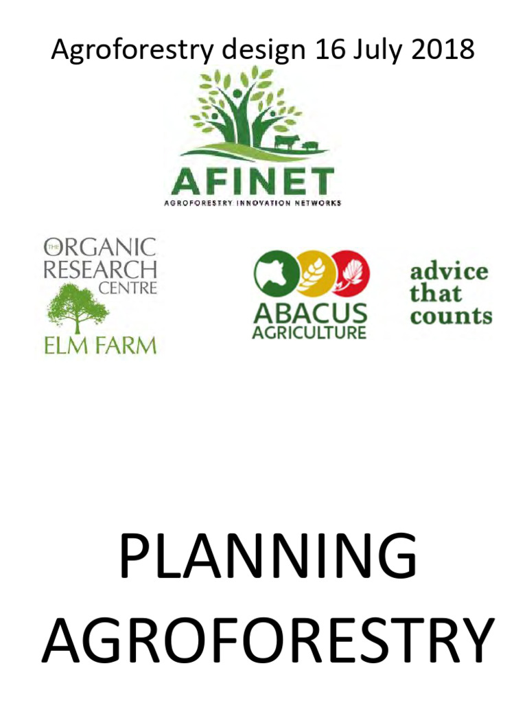 Lecture Notes Agroforestry System Design v3 SB 040718 | PDF | Mulch | Trees