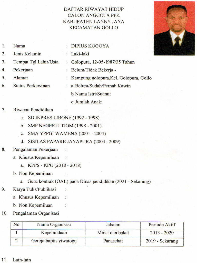 Daftar DRH Dipius | PDF